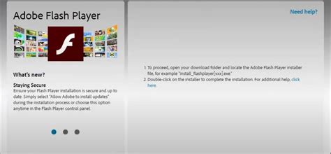 Adobe Flash Player A Plug In To Display Various Types Of Content