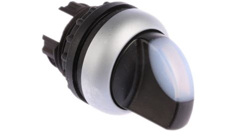 284393 M22 Wlkv W Eaton 2 Position Selector Switch Head 23mm Cutout White Handle Rs