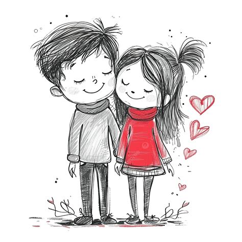 Cute Couple Love Drawing