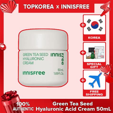 Innisfree Green Tea Seed Hyaluronic Acid Cream 50ml Topkorea Shipping