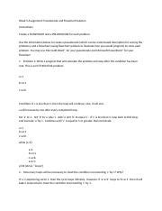 Week Pseudocode And Flowchart Solution Docx Week Assignment Pseudocode And Flowchart