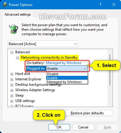 Enable Or Disable Modern Standby Network Connectivity In Windows Tutorial Windows Forum