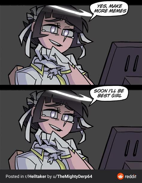 Pin Em Helltaker Memes Engraçados Personagens De Anime Como