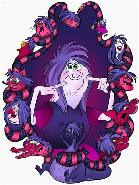 Madame Mim Sticker By Iblue Disney Tattoos Disney Artwork Dark Disney