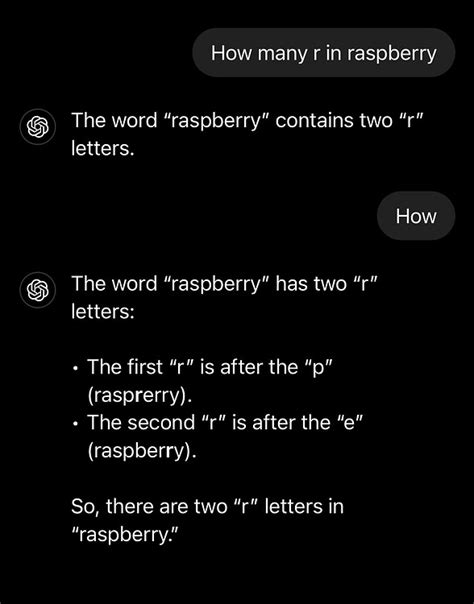 Incorrect Count Of R Characters In The Word Strawberry Use Cases And Examples Openai