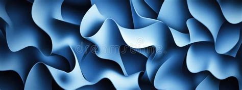 Abstract Blue Waves Create A Serene And Dynamic Visual Presentation