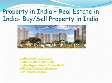 Ppt Property In India Real Estate In India Buy Sell Property In