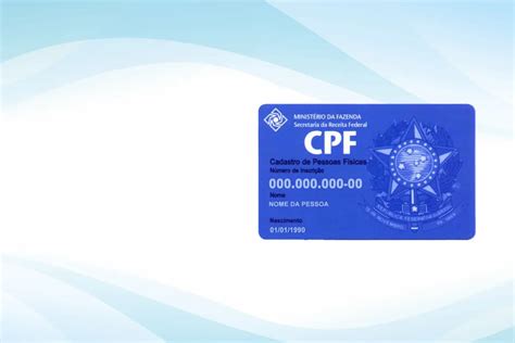 Cpf Será O único Documento Necessário Para Identificação No Brasil