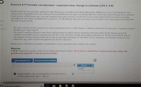 solved exercise 5 11 variable consideration expected