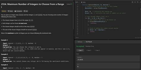 2554 Maximum Number Of Integers To Choose From A Range I Dev Community
