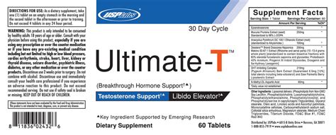 Ultimate T By Usplabs Testosterone Support And Vitality Booster