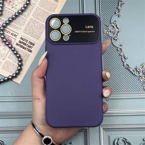 قاب گوشی Iphone 12 Pro Max آیفون سیلیکونی Camera Lens اورجینال محافظ
