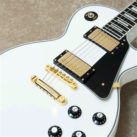 Esp Edwards E Lp Ctm White Wh 2022 Long Neck Tenon Made Reverb