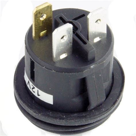 Illuminated Latching Push Button Blue 20mm Splashproof Easy Install Car Builder Solutions