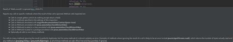 Java Result Of Mathround Is Ignored Stack Overflow