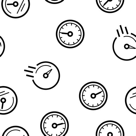 Speedometer Icon Vector Seamless Pattern 10151202 Vector Art At Vecteezy