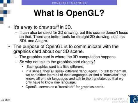 PPT Computer Graphic OpenGL Howto PowerPoint Presentation Free Download ID 5631197