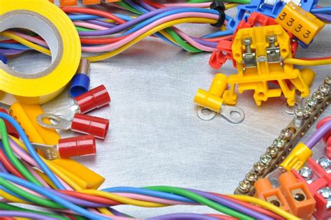 Electrical Tools And Component Kit To Use In Electrical Installations