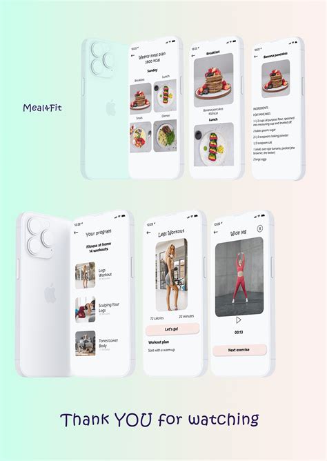 Fitness And Meal App Behance