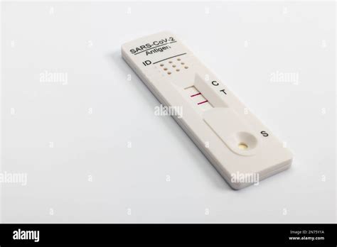 Rapid Sars Cov 2 Antigen Test Cassette With Positive Test Result White