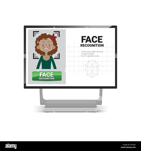 Computer Scanning User Female Face Identification Technology Access
