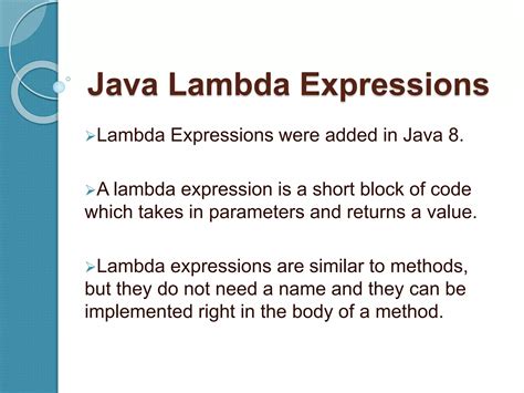 Java Lambda Expressionspptx