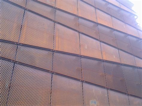 Corten Expanded Mesh By James And Taylor Rainscreen Cladding Facade Architecture Facade