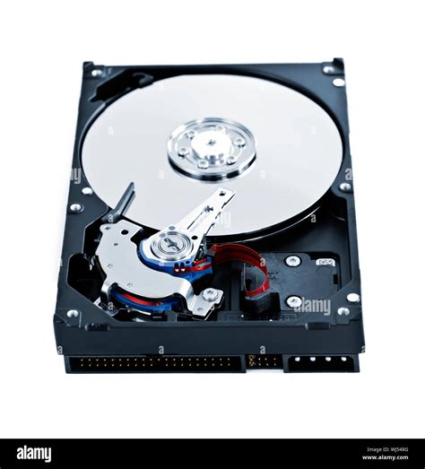 Isolated Hard Disk Drive Case Showing Internal Components Stock Photo Alamy