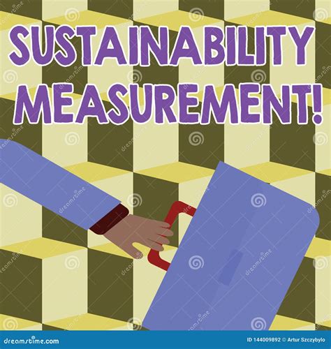 Conceptual Hand Writing Showing Sustainability Measurement Business