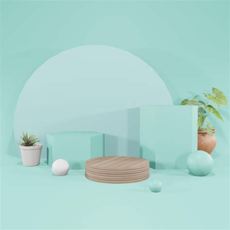 Premium Photo | 3d rendering abstract platform podium product ...