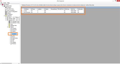database object browser 4gl application framework