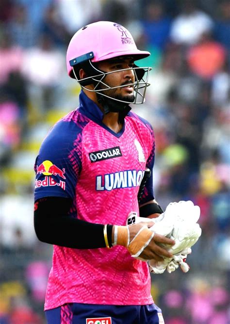 Guwahati Rr Batsman Riyan Parag Walks Back After His Dismissal During