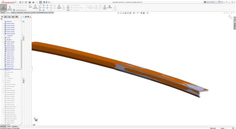 Solidworks Sweep Surface Profile Intersection Projected Curves Half