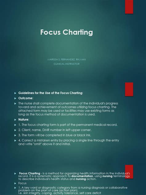 Focus Charting Pdf Nursing Medical Diagnosis