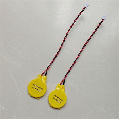 Buy Cmos Cr2032 3v Lithium Button Cell With Wire And Connector For Pcb