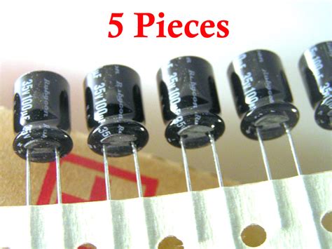Rubycon 35NA100MT810x12 5 Capacitor 35v 100uf 85 C Bipolar 5 Pieces OL0006 Rich Electronics