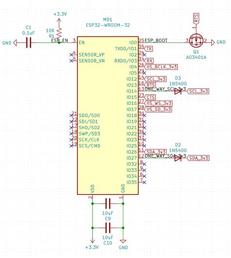 Unable To Program Esp32 Module On A Custom Board I Made Resp32