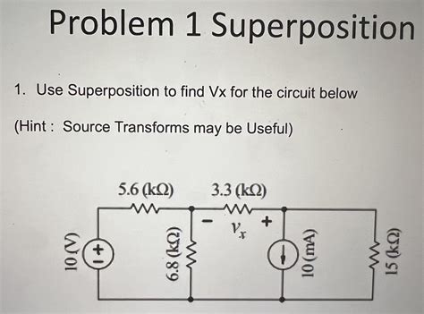 solved problem 1 superposition 1 use superposition to find