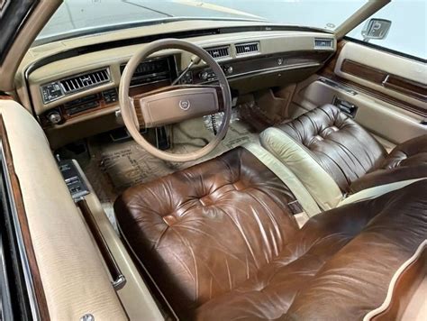 1978 Cadillac Eldorado Biarritz Interior Brown Leather Car Seats