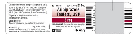 Aripiprazole Tablets Package Insert
