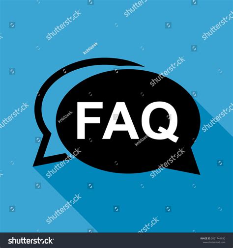 FAQ, frequently asked questions vector icon. - Royalty Free Stock ...