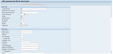 Butj Sap Tcode Generate Test File Di