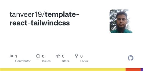 Github Tanveer19template React Tailwindcss