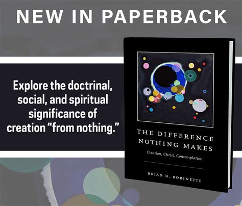 New Paperback Release “the Difference Nothing Makes” By Brian D Robinette University Of