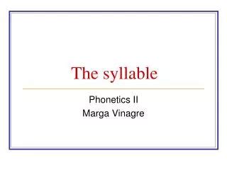 PPT Syllable Structure In English PowerPoint Presentation Free Download ID