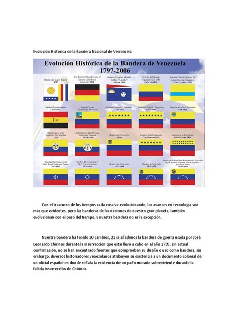 Evolución Histórica De La Bandera Nacional De Venezuela Pdf