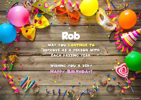 Happy Birthday Rob Pictures Congratulations