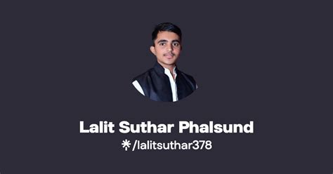 Lalit Suthar Phalsund Instagram Facebook Linktree