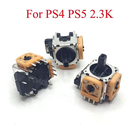 1x 3d analog stick joystick sensor module 3pin rocker for ps5 ps4 controller axis resistors