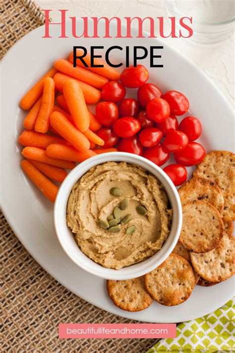 Basic Hummus Recipe With No Tahini Beautiful Life And Home